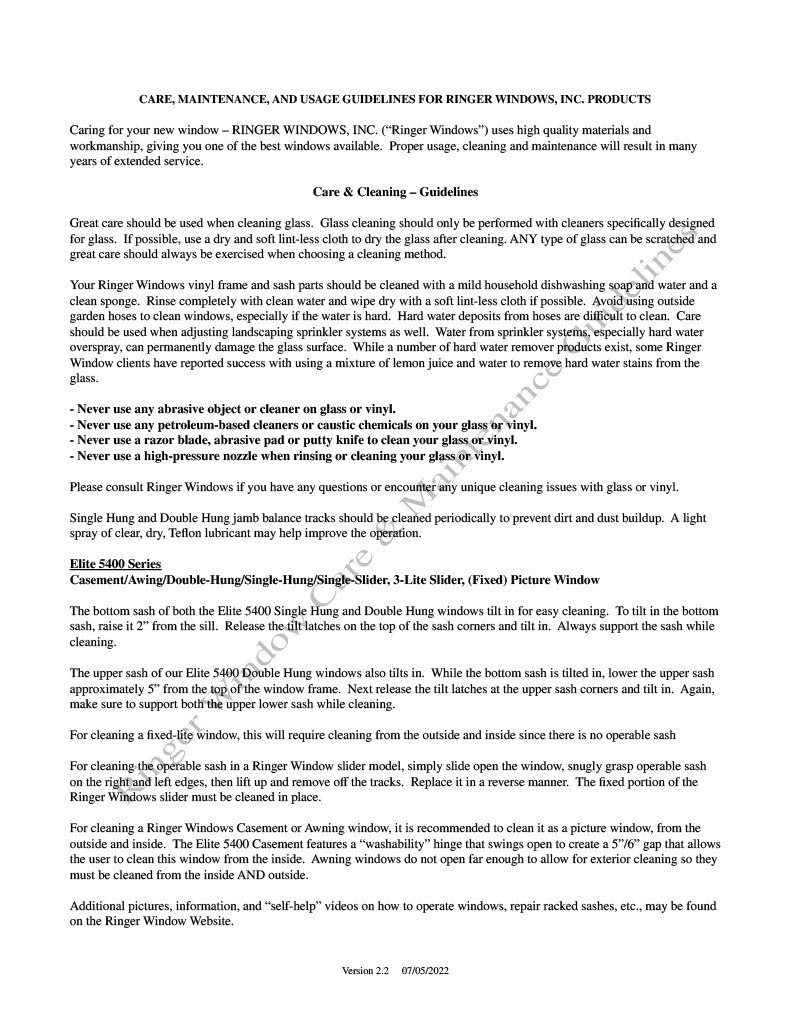 SS 4016 T - Ringer Windows - Official Site